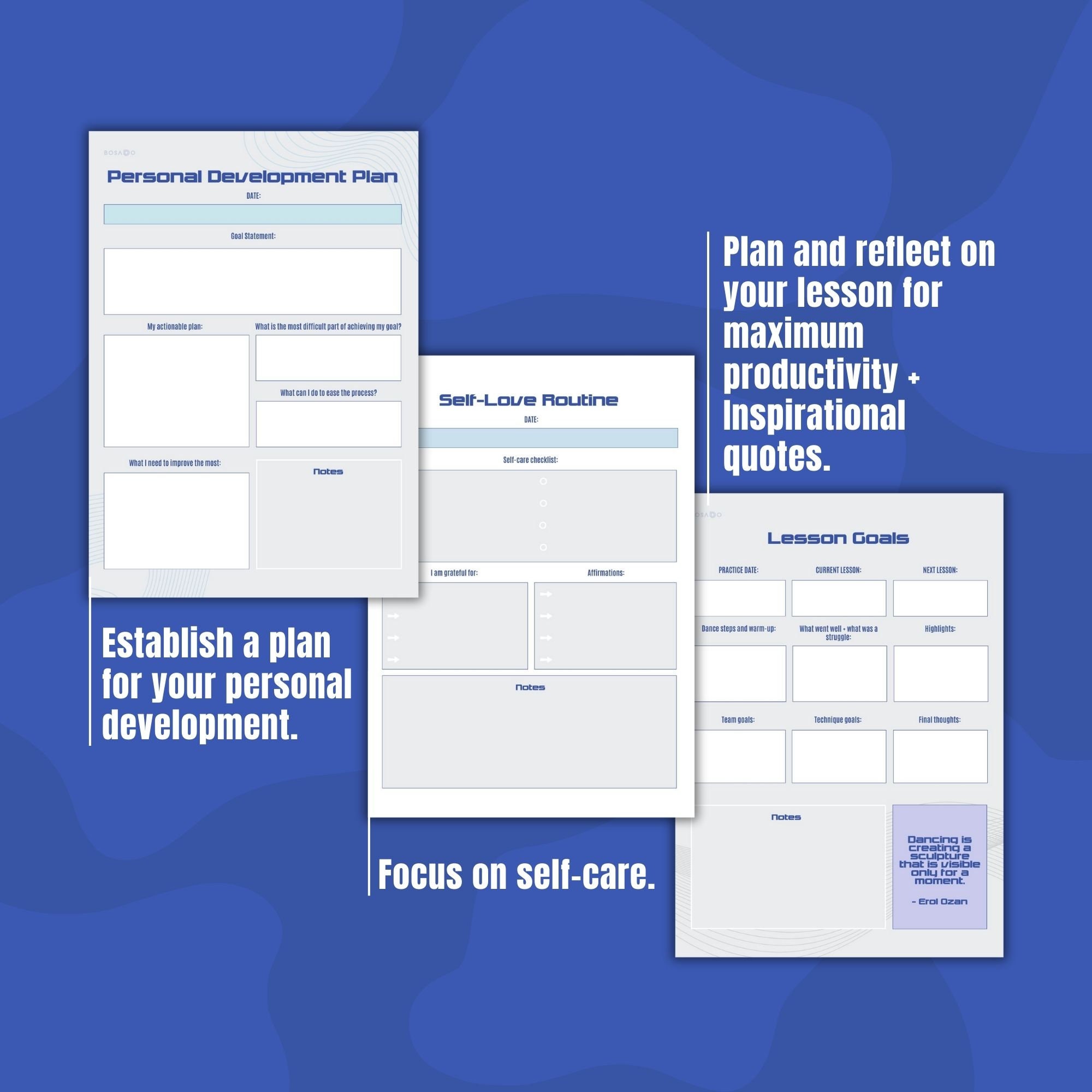 Printable Ballet Journal Digital Ballet Planner Ballet Gifts Printable ...