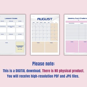 Printable Ballet Journal - Digital Ballet Planner - Ballet Gifts ...