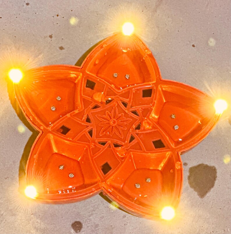 Diwali Battery Diya, LED Light Electronic Water Sensor Diya for Home ...