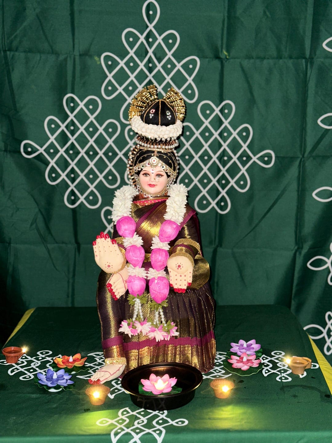 Gaja Mala/ Garland for Varalaxmi Ammavaru Looks Like Original Flower ...