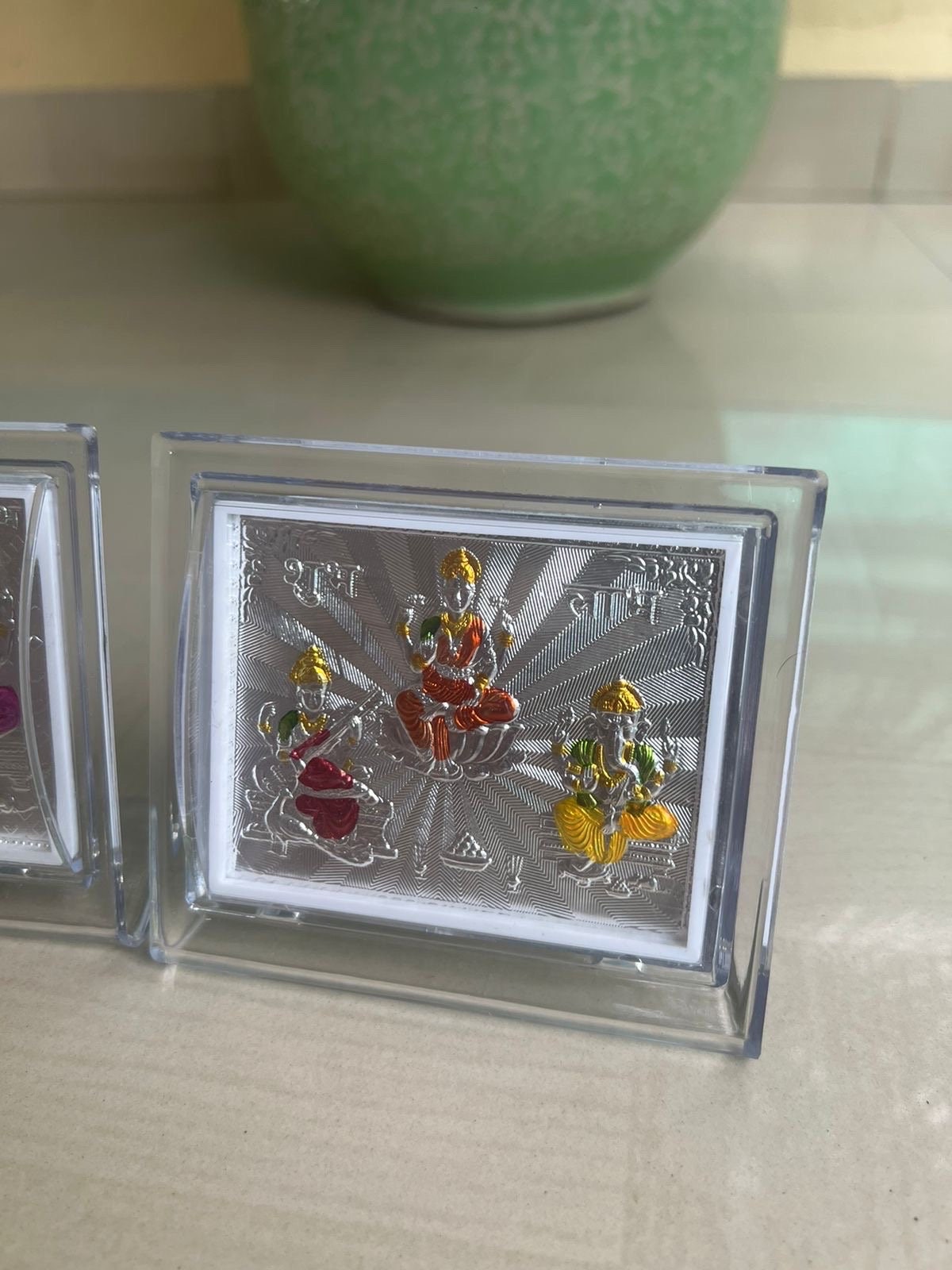 999 Pure Silver Ganesh Photo Frame, Indian God Silver Frame, Ornate ...