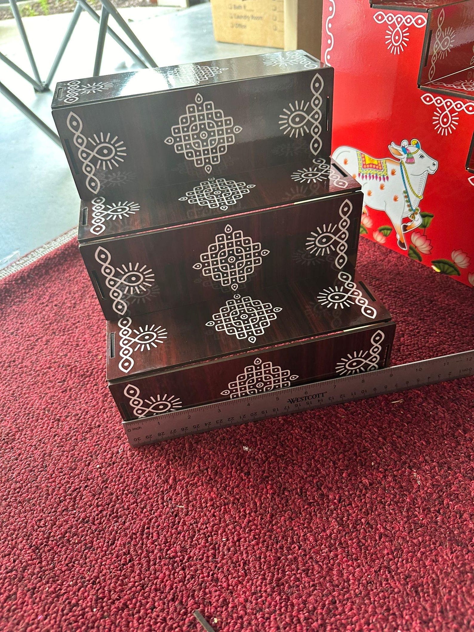 MDF Detachable 3 and 5 Steps Golu Padi and Diya Stand Handicrafted for ...