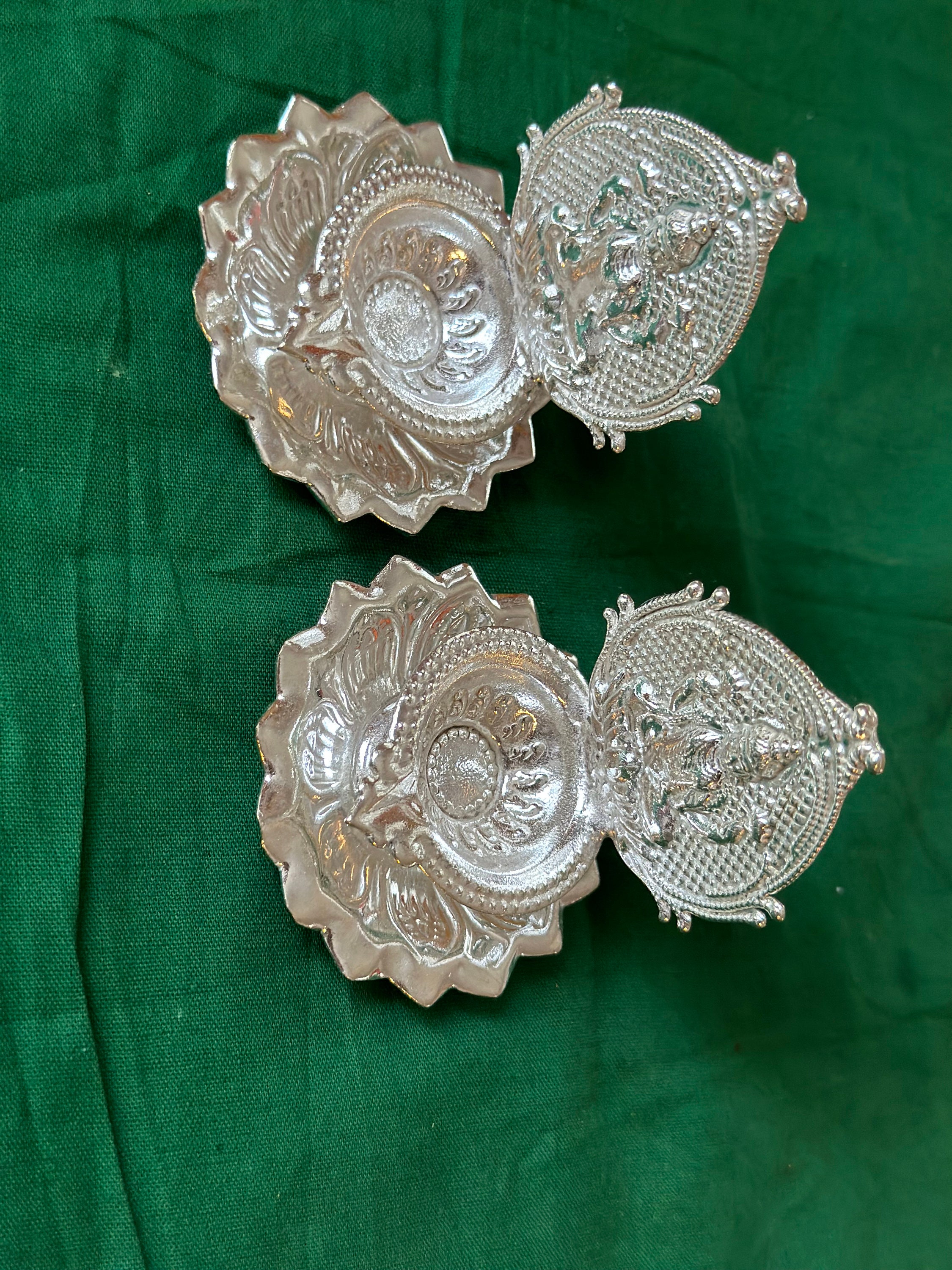 German Silver Items , Indian Pooja Items , Indian Collection : Haldi ...