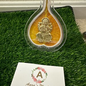 999 Pure Silver Ganesh Photo Frame, Indian God Silver Frame, Ornate ...