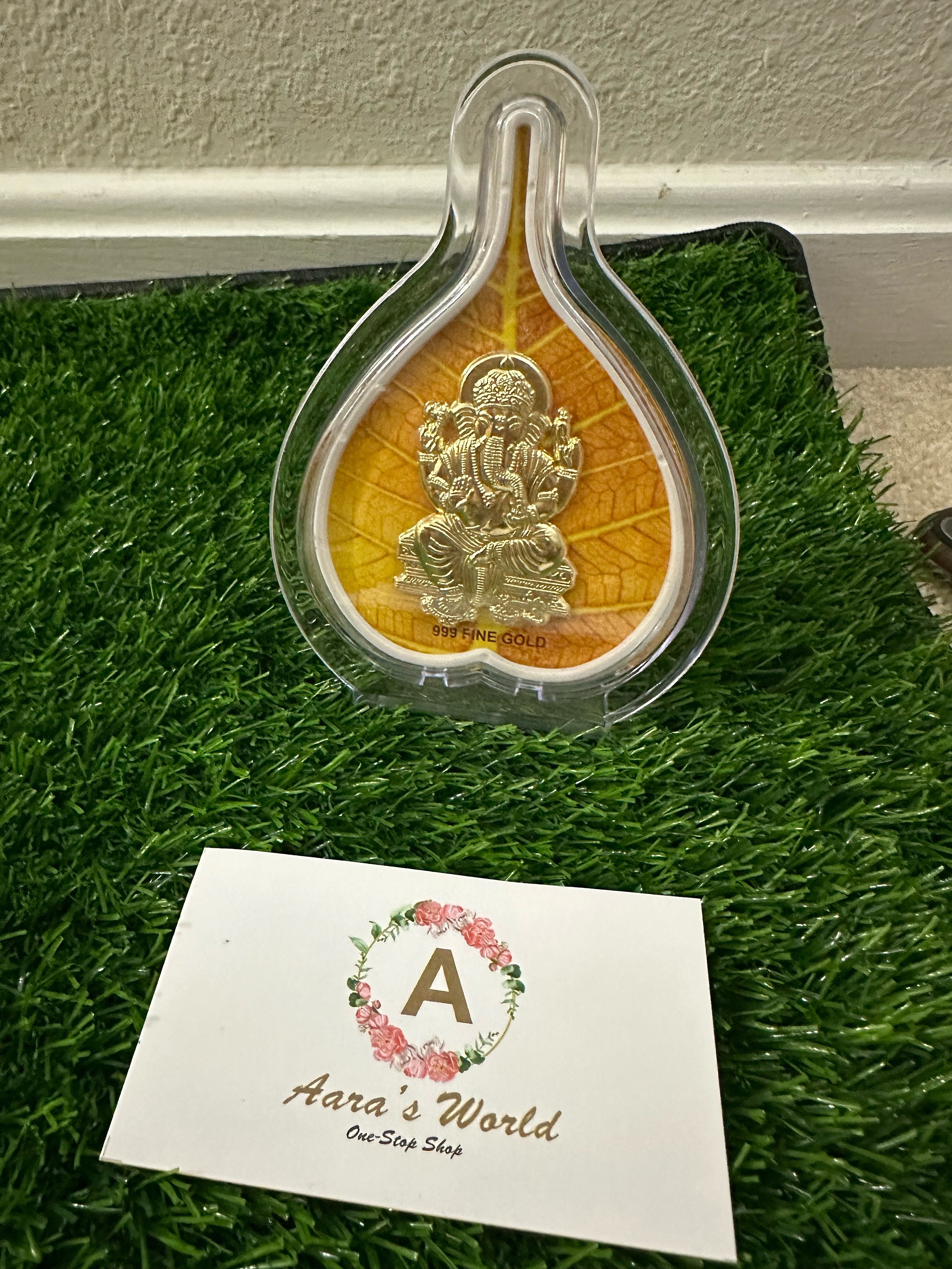 999 Pure Silver Ganesh Photo Frame, Indian God Silver Frame, Ornate ...
