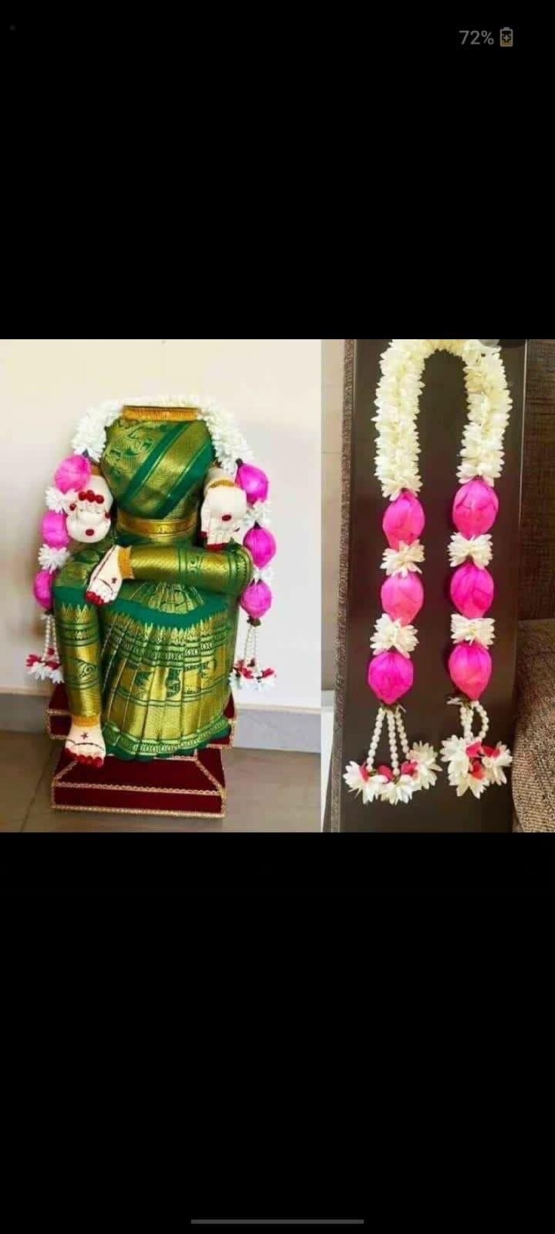 Gaja Mala/ Garland for Varalaxmi Ammavaru Looks Like Original Flower ...