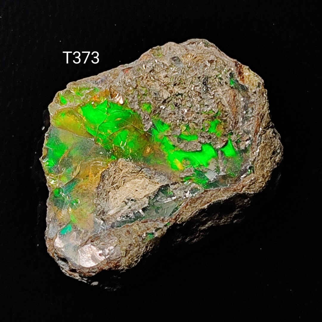 Green Fire Ethiopian Opal Rough, Opal Gemstone, Opal Rough, Large Opal ...