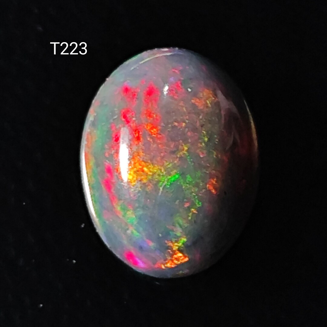 Welo Fire Black Ethiopian Opal\black Opal\black Opal Gemstone\black ...