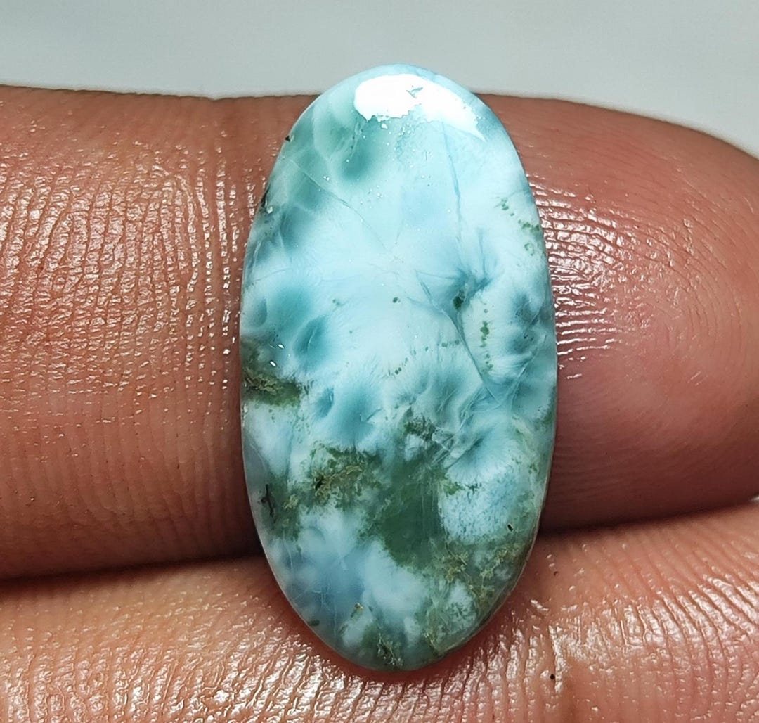 100% Natural Blue Larimar Gemstone, Larimar Cabochon, Larimar Loose ...