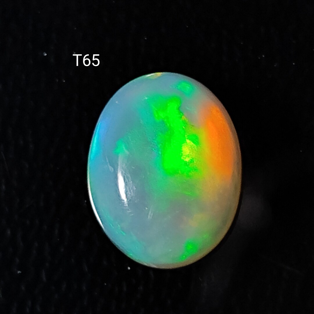 Natural Opal, Rainbow Fire Opal, Ethiopian Opal Gemstone, Opal Jewelry, Opal Cabochon, Loose ...
