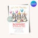 Chinchilla Birthday Invitation Template: Editable Party Invites ...