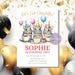 Chinchilla Birthday Invitation Template: Editable Party Invites ...