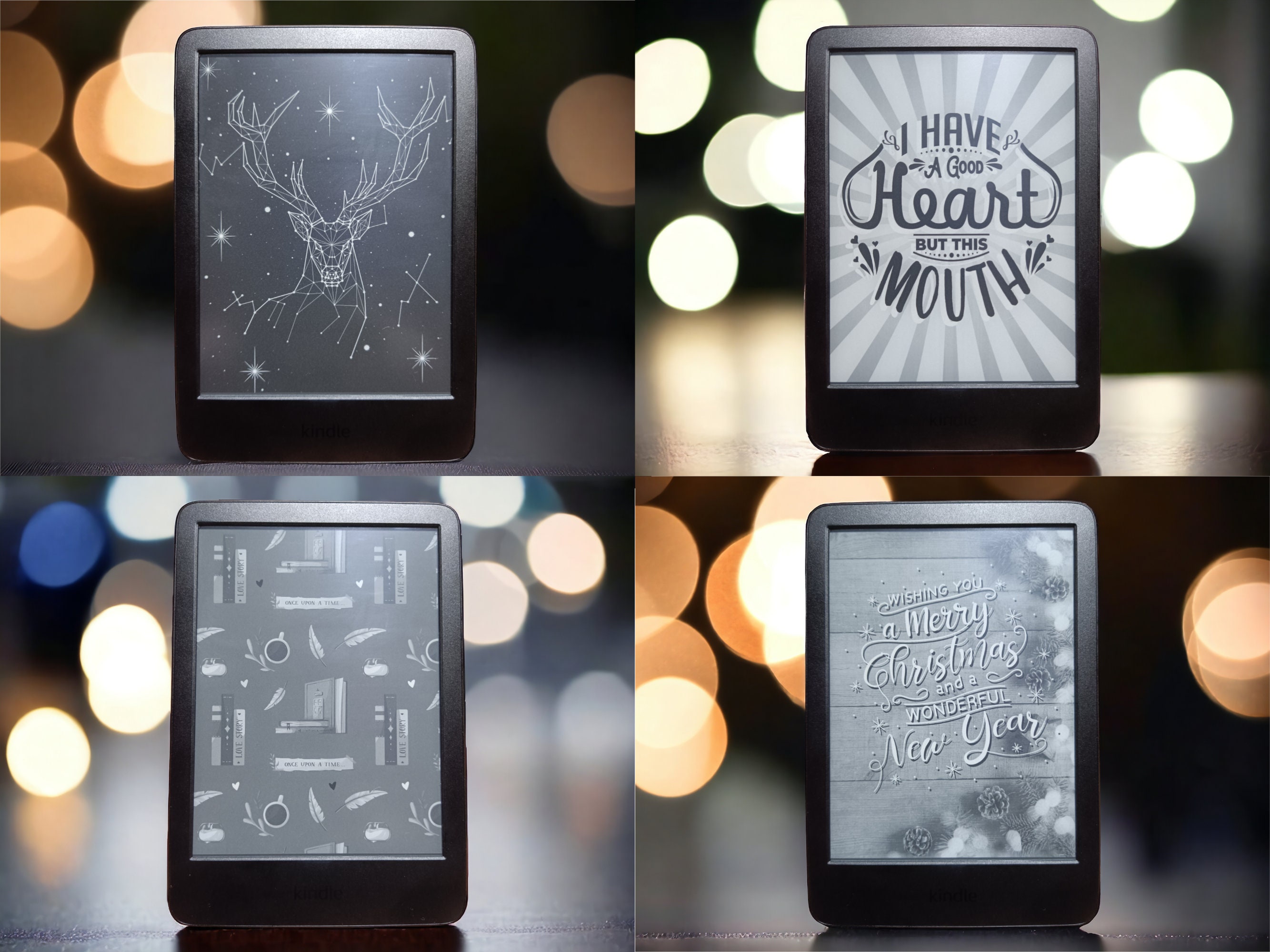 250+ Kindle FULL Screen Lockscreen V2 Screensaver Wallpaper Digital ...