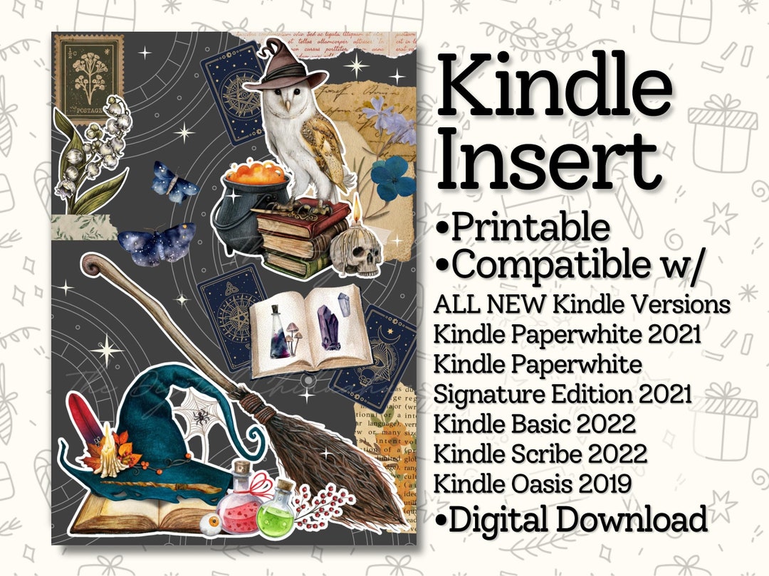 Magical Kindle Case Insert Printable for Kindle Paperwhite Basic Oasis ...