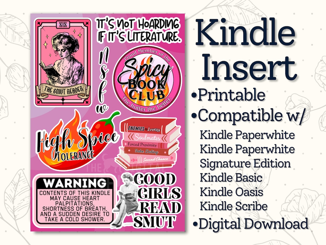 Smut Kindle Case Insert Printable for Kindle Paperwhite Basic Oasis ...