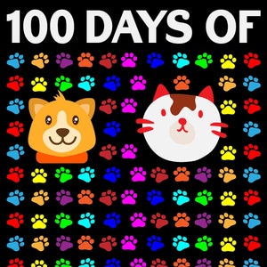 100 Days of School Pawsome Png, Paw 100 Days Png, Teacher Appreciation ...