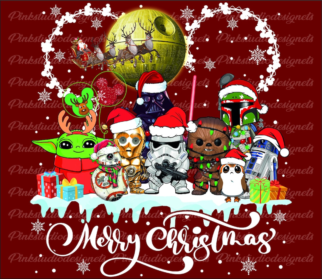 Merry Christmas Star Wars PNG, Bundle Christmas Galaxy War Png ...