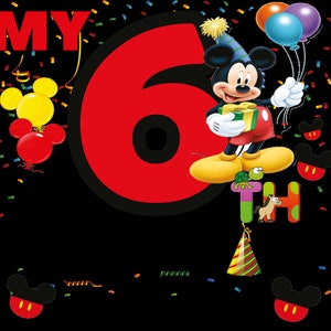 My 2nd Birthday Png, Mouse Birthday Png, Birthday Boy Family Png, Mouse ...
