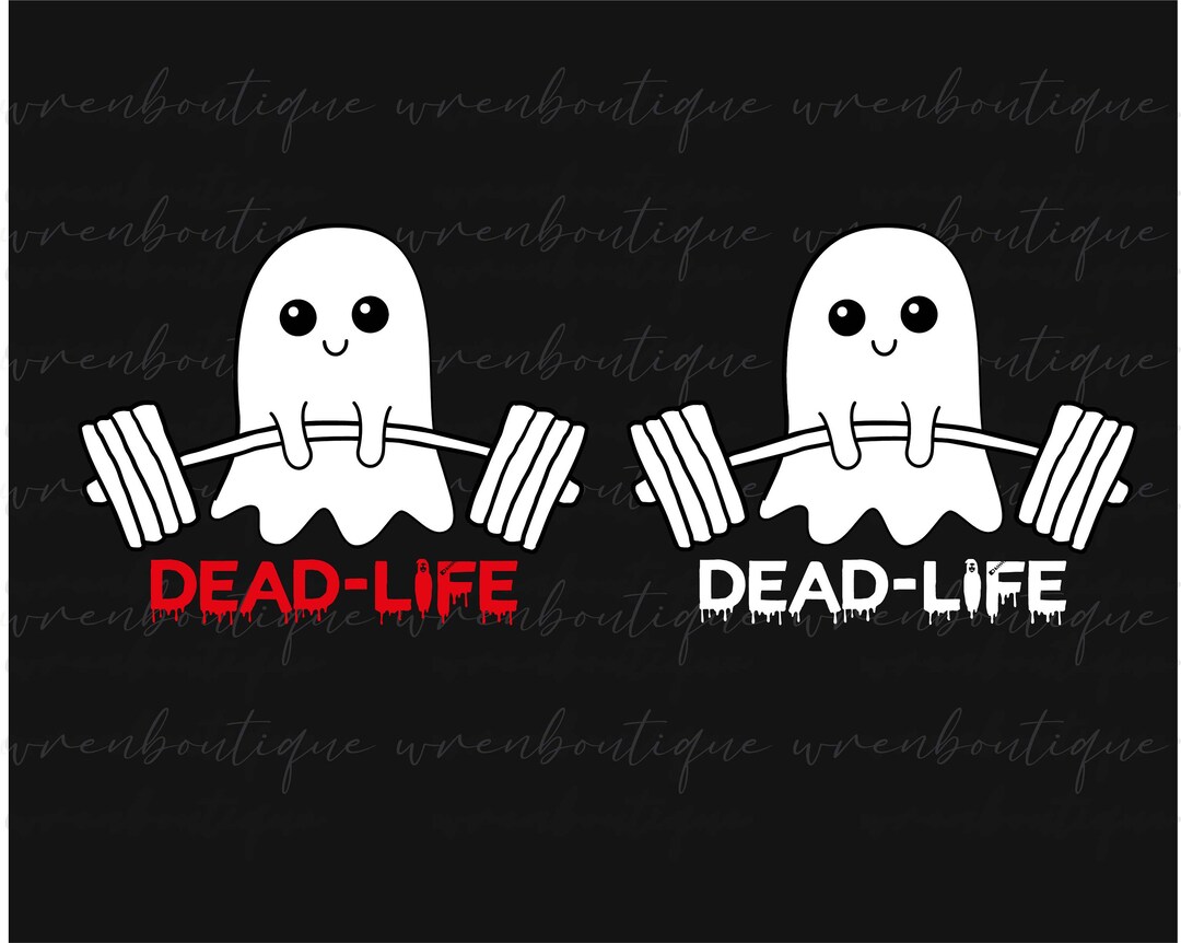 Gym Ghost SVG, Dead-lift SVG - Etsy