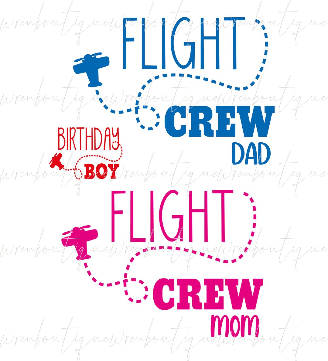 Flight Crew SVG: Airplane Birthday Boy Design (digital Download) - Etsy