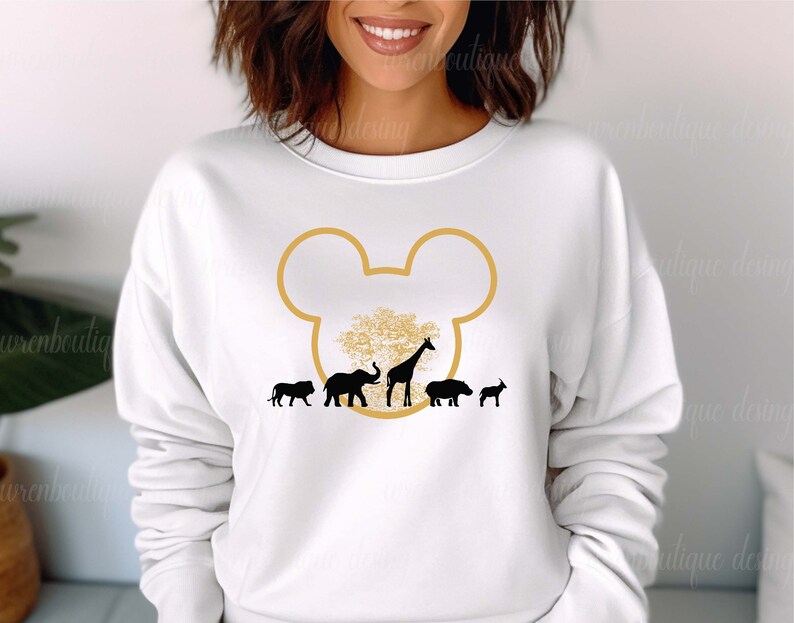 Clipart de Mickey Safari: Reino Animal PNG (Descarga digital) - Etsy España