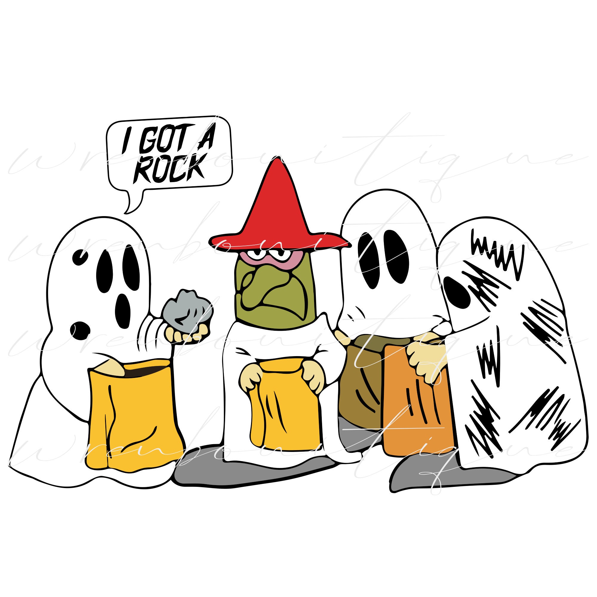 I Got A Rock Digital File Great Pumpkin Ghost Halloween SVG, Peanuts ...