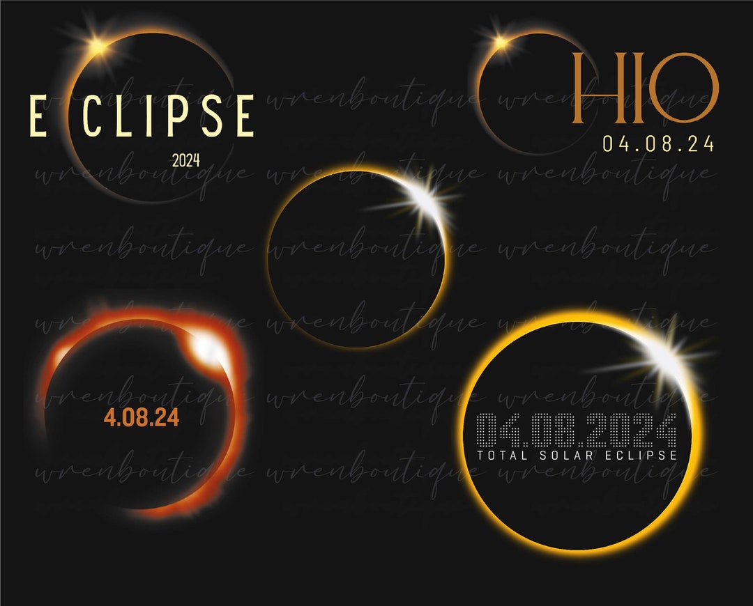 Bundle 5 Funny Total Solar Eclipse Png, Eclipse Solar Png, April 8th ...