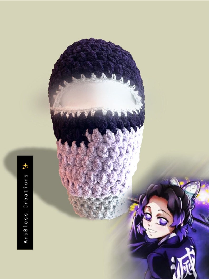 Shinobu Kocho Knitted Ski Mask - Etsy