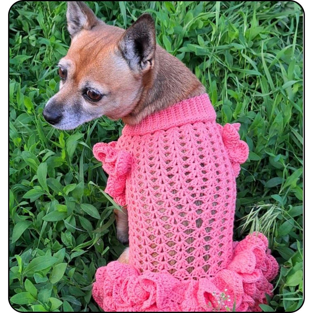 Dog Dress Crochet Pattern PDF | Pink Dog Dress Tutorial | Easy Crochet ...