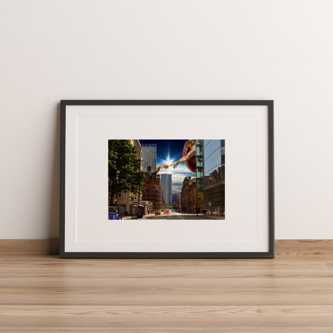 When God Created Manchester A4 Art Print - Etsy