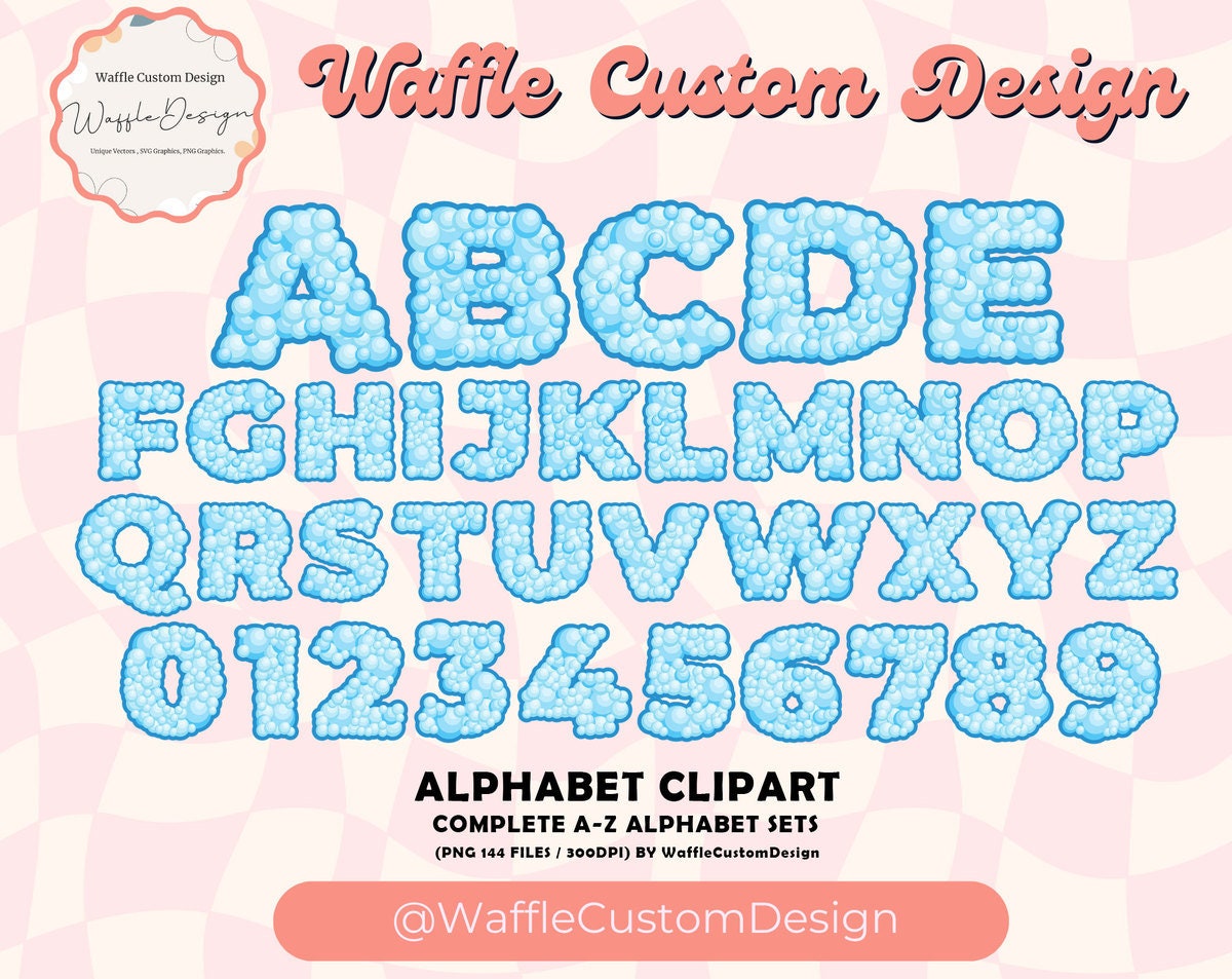 Bubble Foam Font Bubble Fonts TTF Kids Font Digital Font - Etsy
