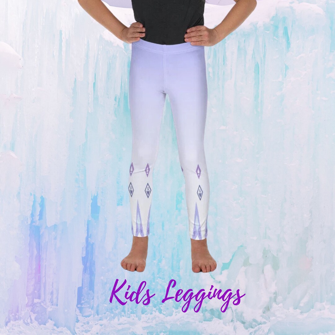 Kids Disney Frozen Elsa Leggings Costume Running Outfit Frozen 2 Disney ...