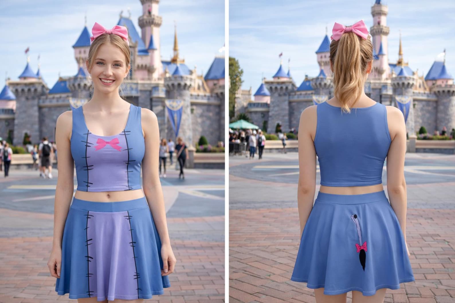 Womens Disney Eeyore Skirt Winnie the Pooh Running Skirt Run Disney - Etsy