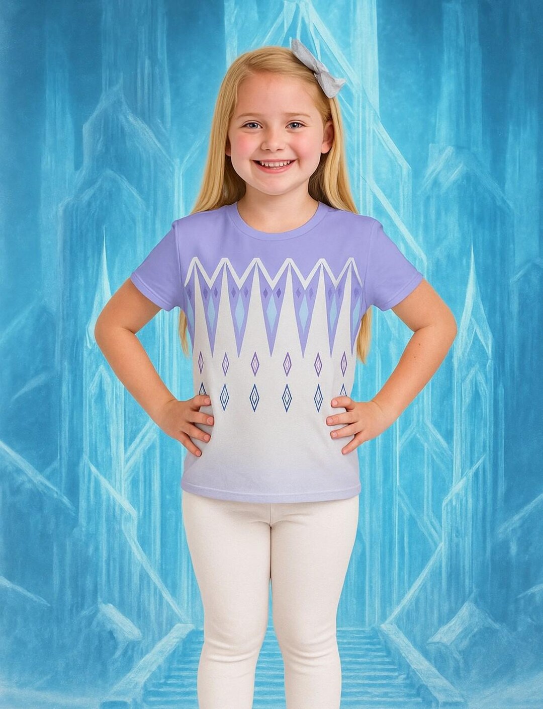 Elsa Youth T-shirt Girls Disney Princess Cosplay Shirt Kids Disney ...