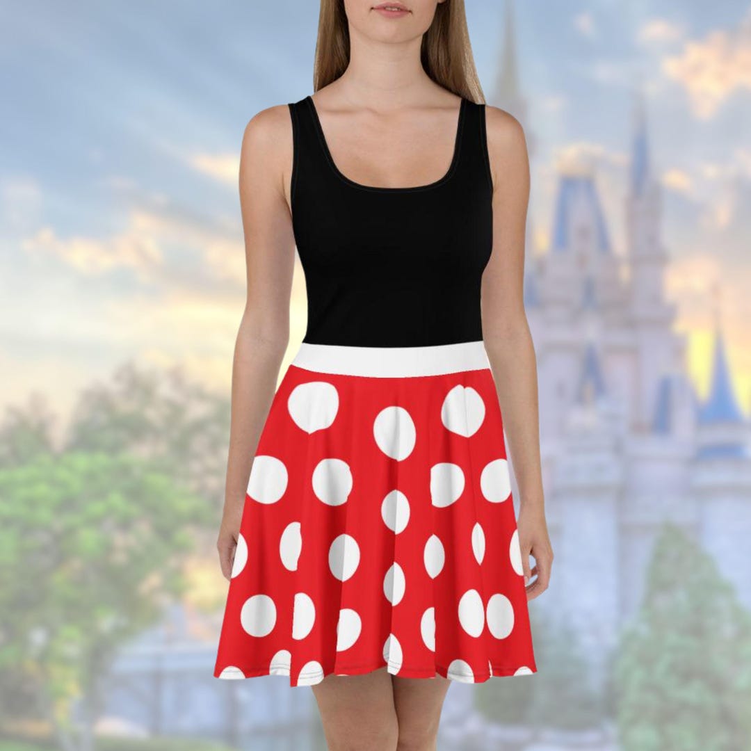 Minnie Mouse Womens Dress Disney Bounding Costume Run Disney Outfit Red ...
