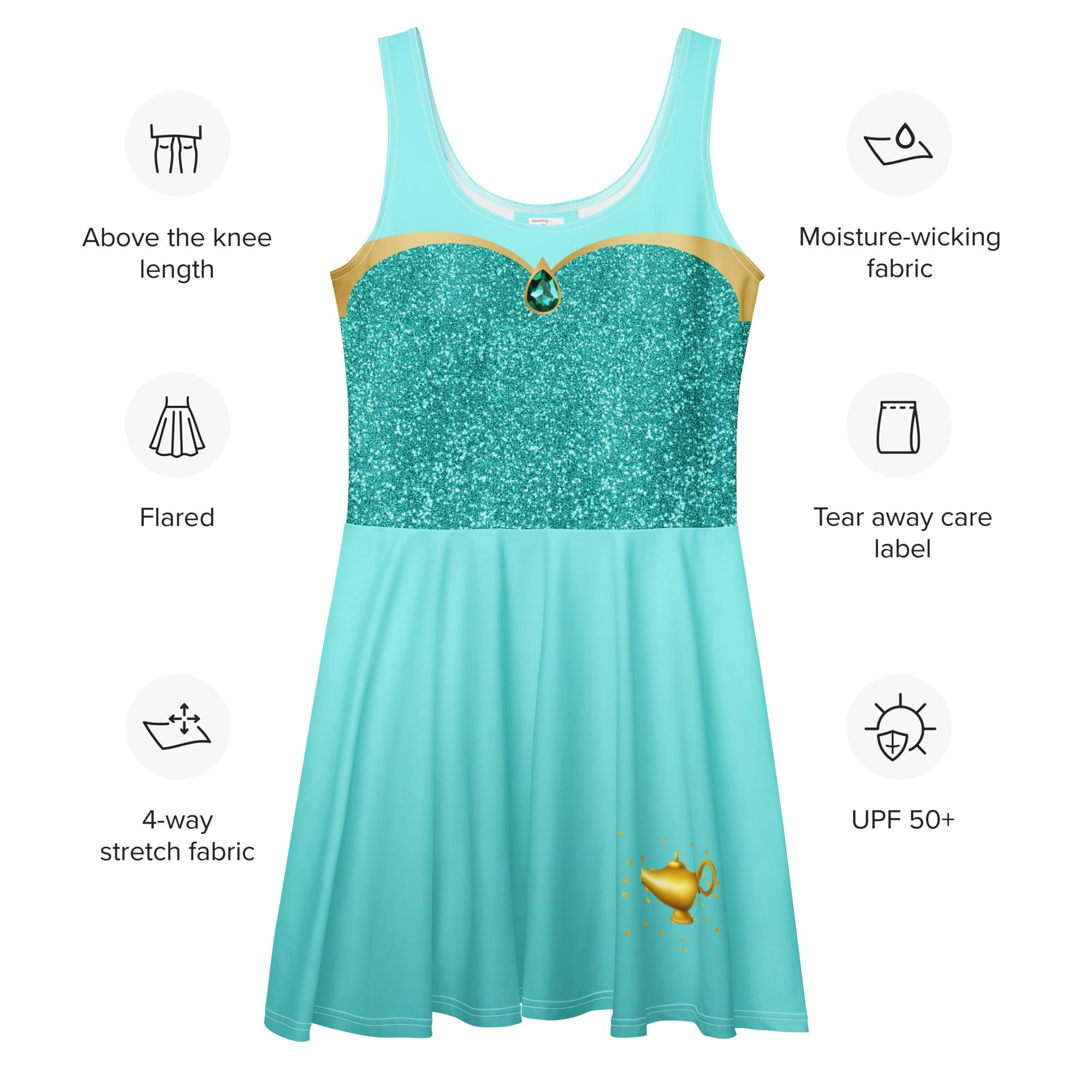 Jasmine Dress Aladdin Disney Princess Cosplay Womens Run Disney ...