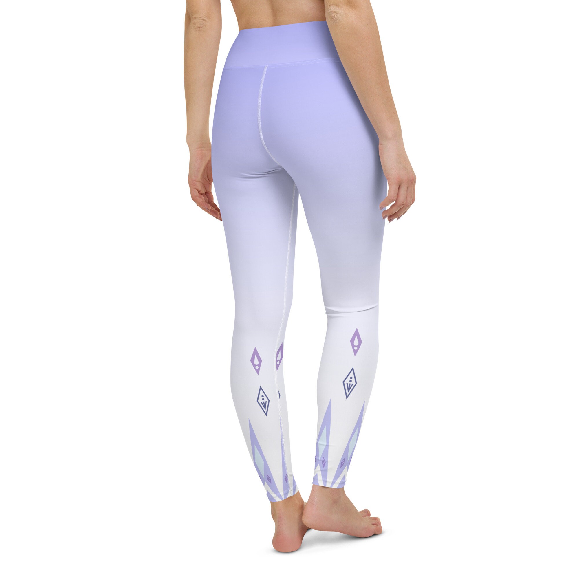 Womens Disney Frozen Elsa Leggings Costume Running Outfit Frozen 2 ...