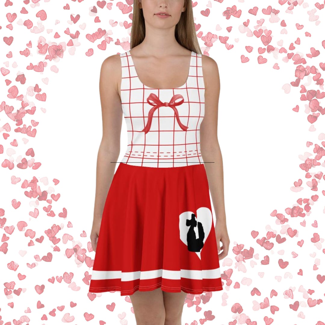 Lady and the Tramp Disney Inspired Dress Womens Run Disney Cosplay ...