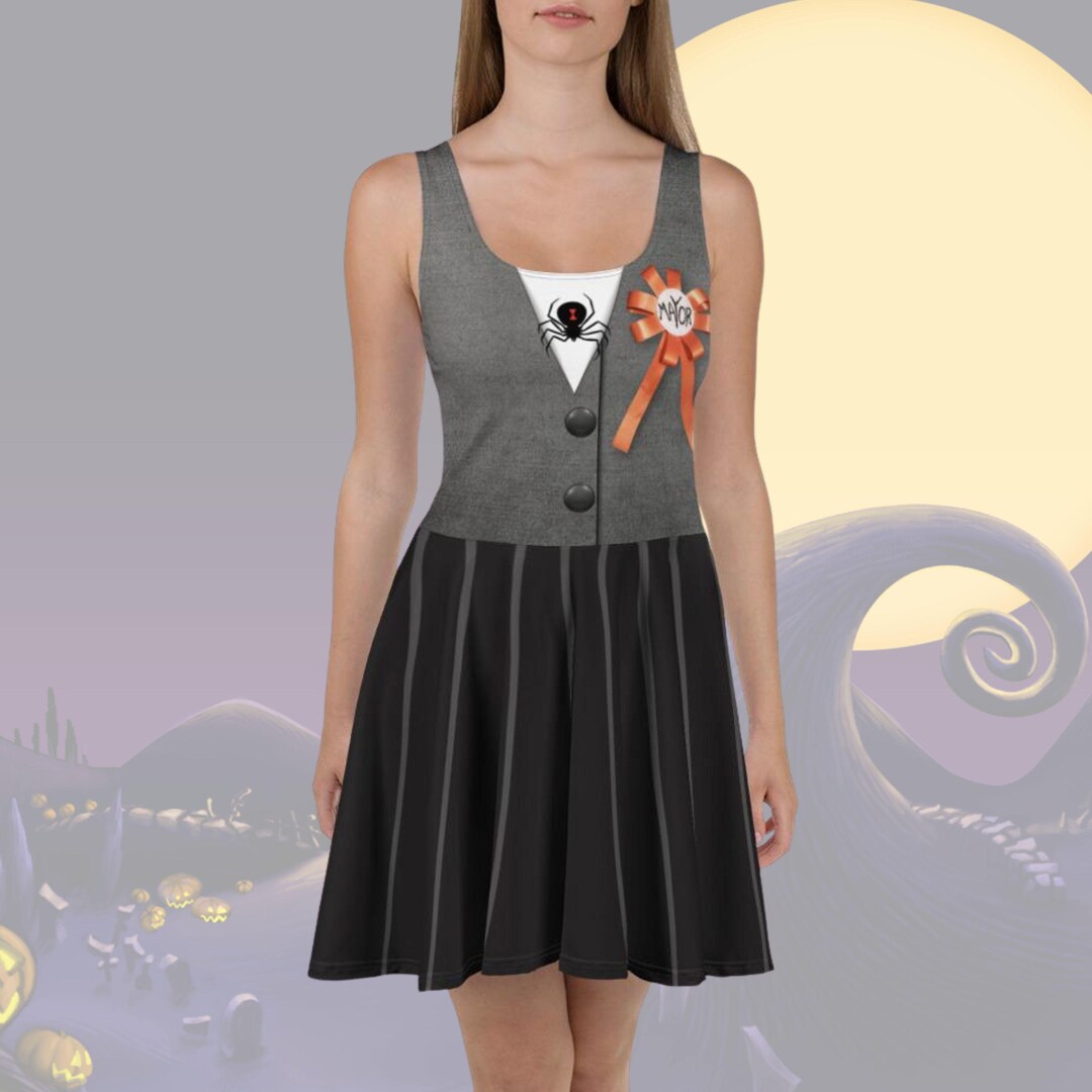 Nightmare Before Christmas Mayor Dress Womens Halloween Haunted Mansion ...