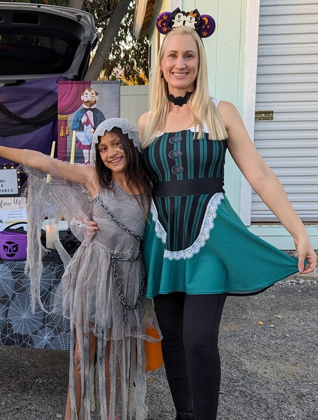 Haunted Mansion Womens Disney Dress Bounding Ghost Host Cosplay ...