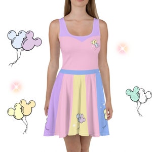 Womens Disney Parks Dress Mickey Mouse Balloon Dress Dapper Day Adult ...