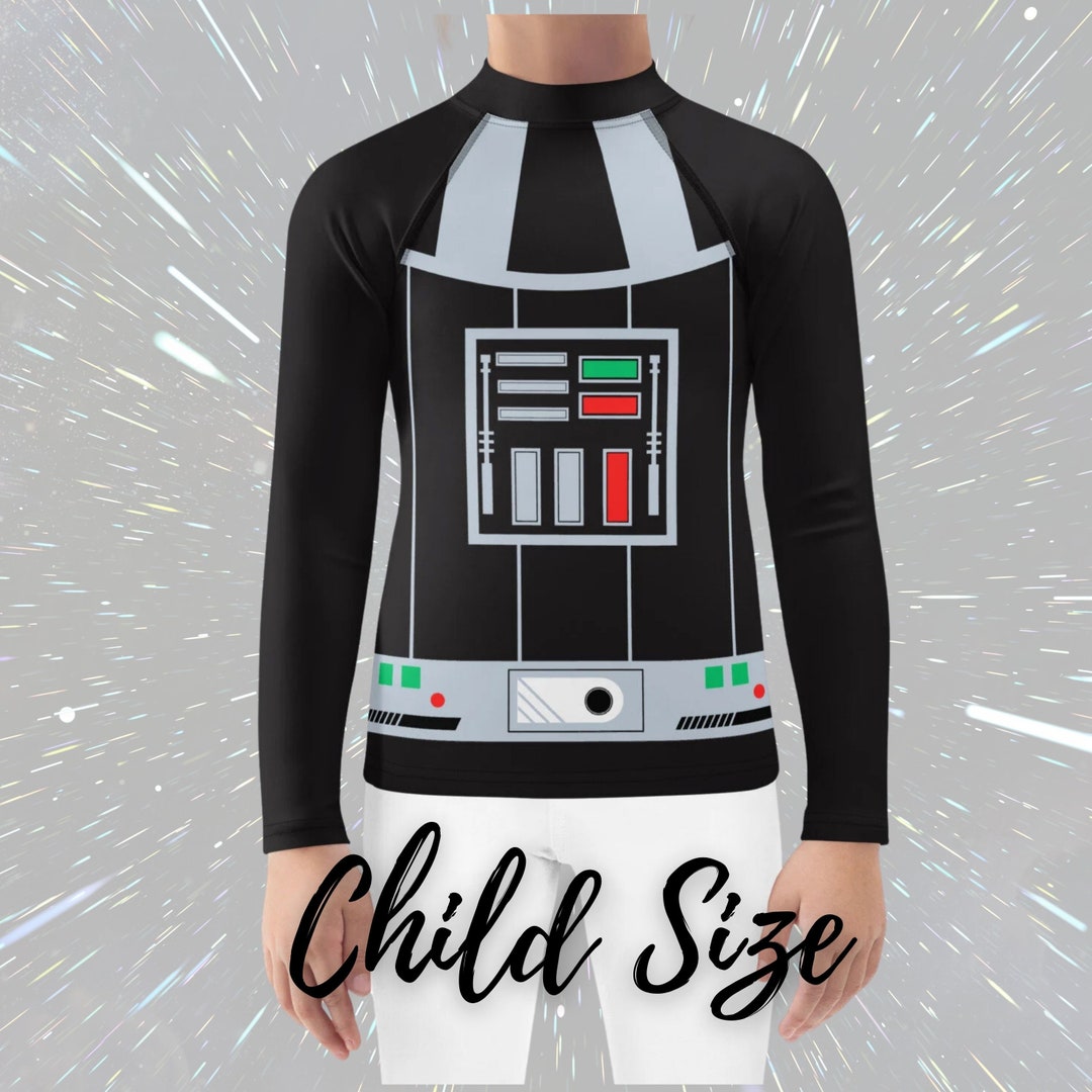 Kids Darth Vader Shirt Long Sleeve Rash Guard Swim Suit Star Wars ...
