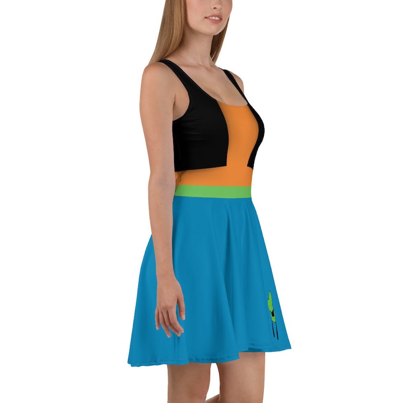 Womens Disney Dress Goofy Dress Disney Bounding Cosplay Costume Running ...