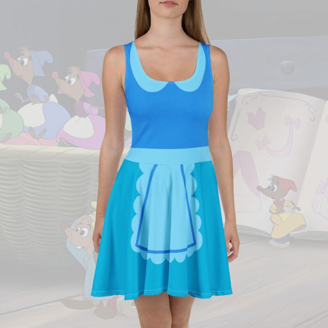 Cinderella Mouse Womens Dress Costume, Disney Cosplay Female Mice Suzy ...