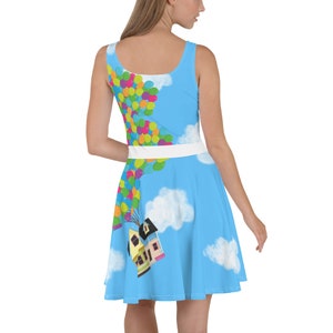 Up Dress Disney Balloon House Womens Running Costume Pixar up Inspired ...