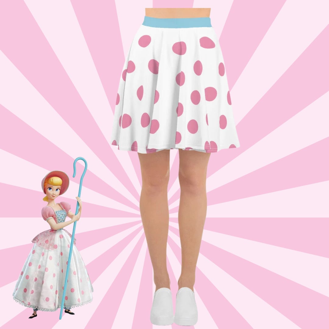 Womens Disney Bo Peep Skirt Toy Story Pixar Costume Cosplay Run Disney ...