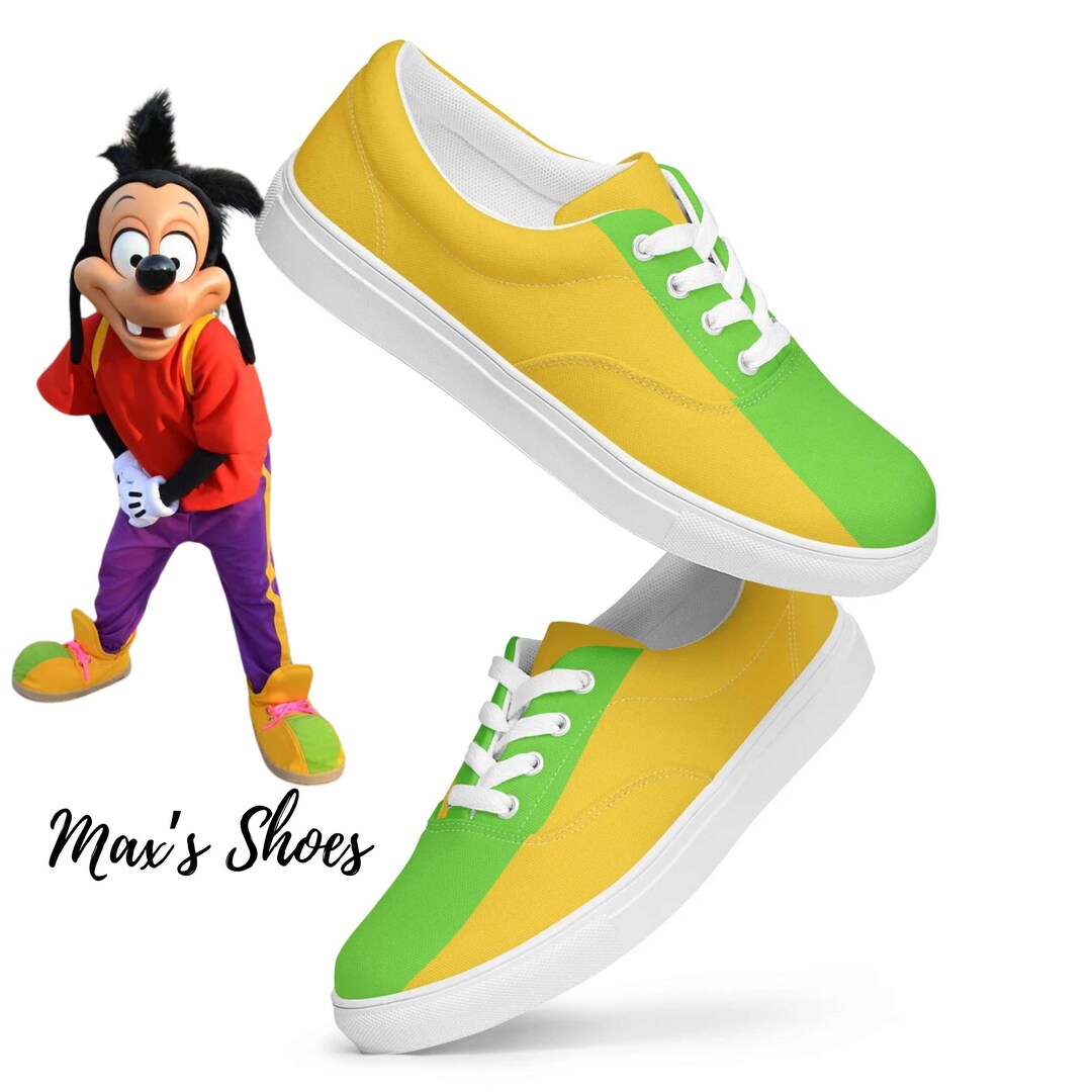 Max Disney Shoes Women’s Lace-up Shoes Cosplay Goofy Movie - Etsy