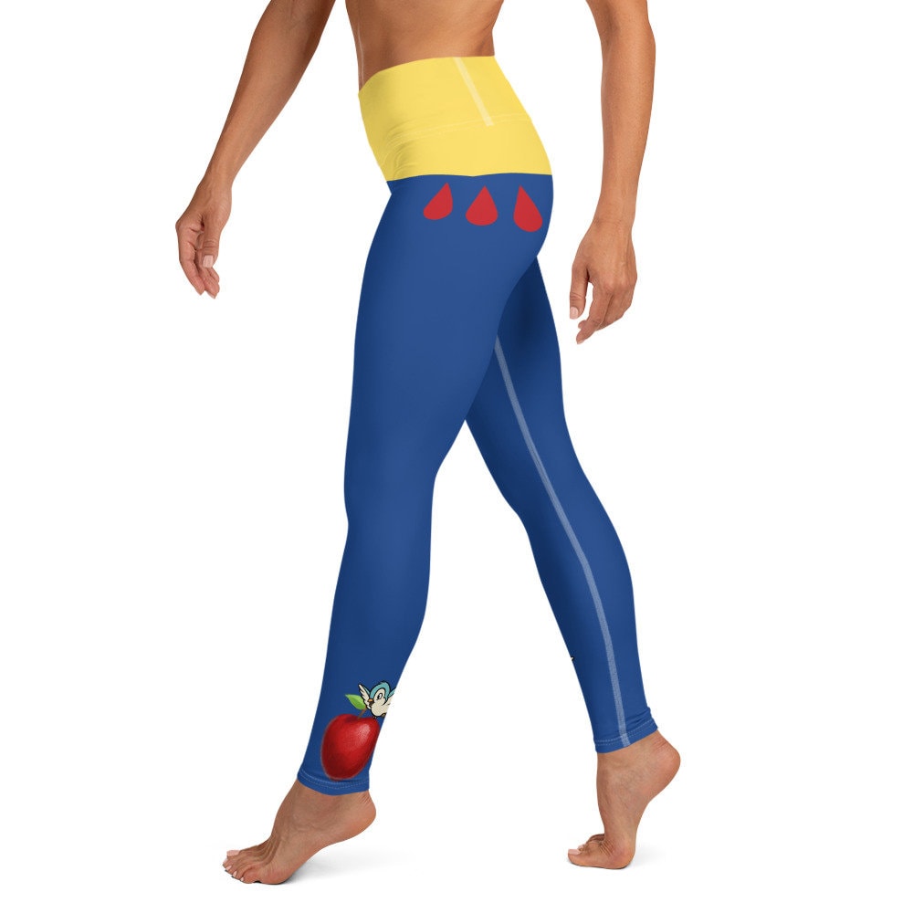 Womens Disney Snow White Yoga Leggings Princess Activewear Pants ...