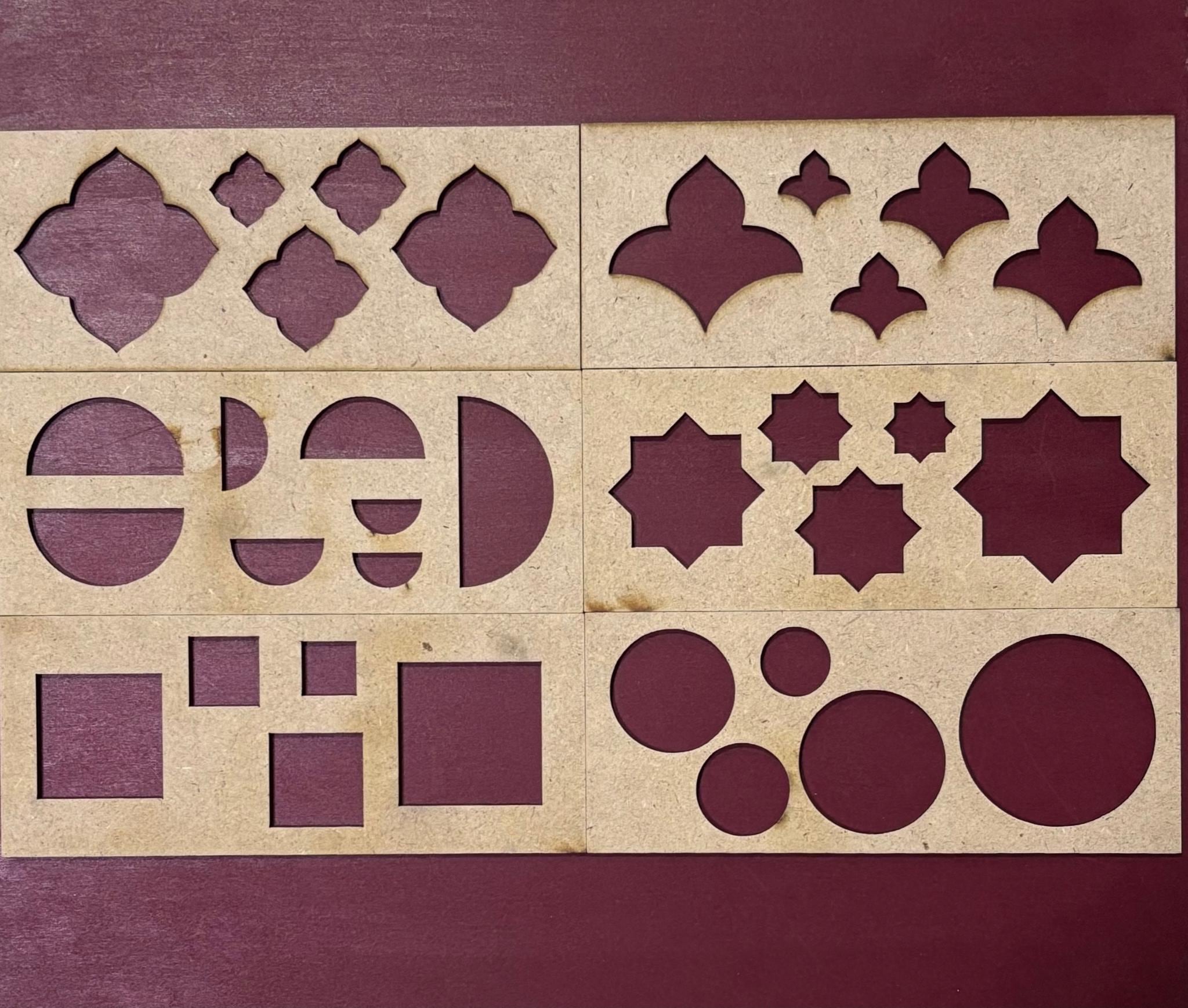 Mandala Art Stencils,12 Shapes,different Sizes ,mandala Tools,dot Art ...