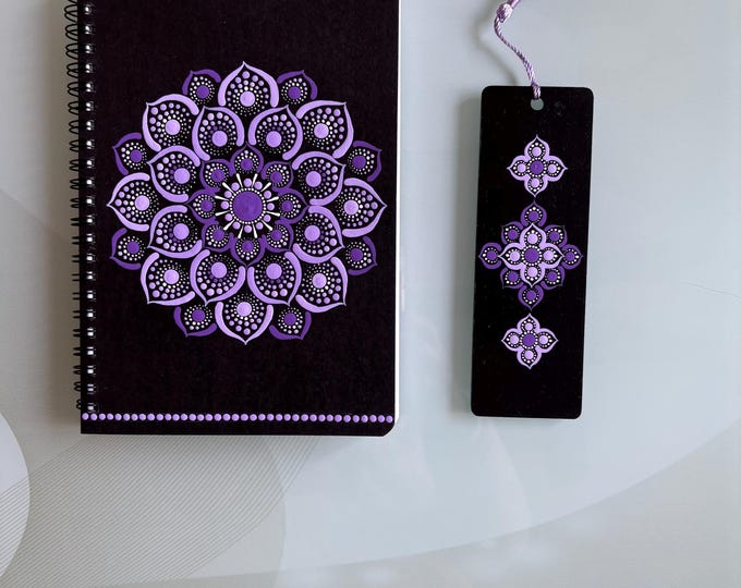 Mandala Journal, Hand Painted Journal, Hand Painted Mandala Journal - Etsy